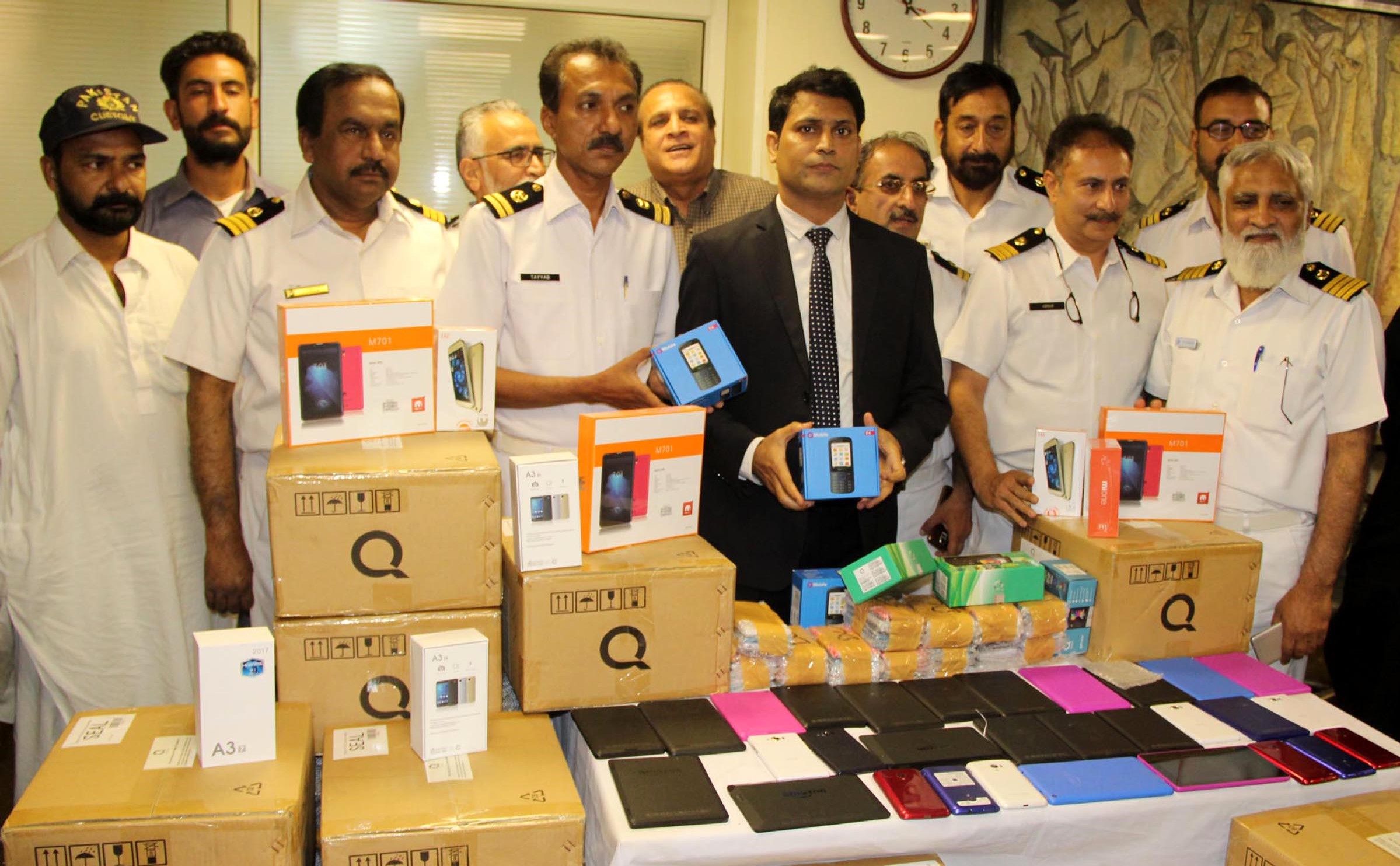 Misuse of green channel, cell phones worth millions recovered from ...