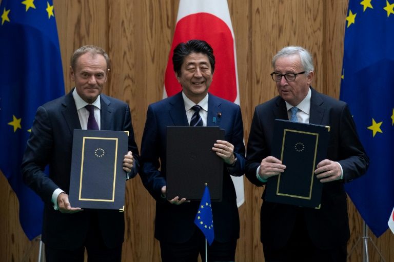 EU, Japan sign major trade deal in ‘clear message' against US ...
