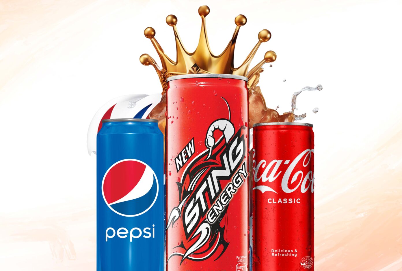 In the ever-raging battle between Coca Cola and Pepsico, Sting is King ...