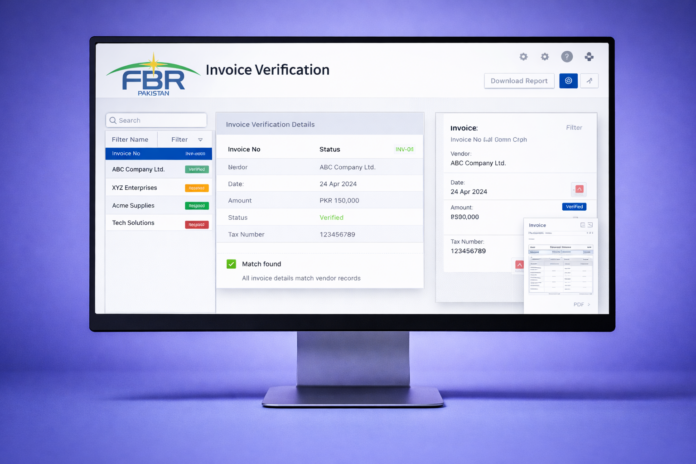 FBR introduces online invoice verification facility for buyers on ...